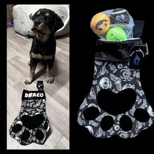 Pets Goth Christmas Stocking | Gothic Gift | Cat Stocking | Pet XMAS ...