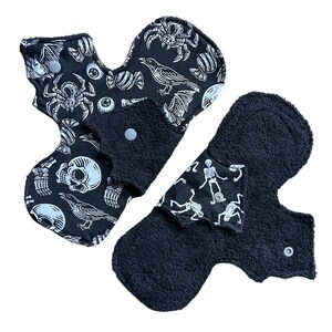 Gothic Reusable Cloth Sanitary Pads – Washable Panty Liners, Eco ...