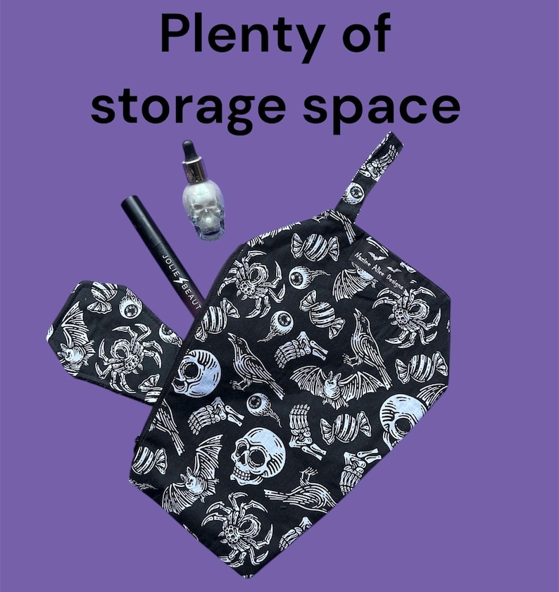 Coffin Makeup Bag | Goth Bats Cosmetic Pouch | Festival Kit - Etsy UK