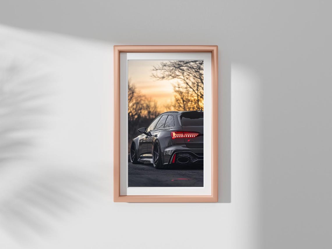 Audi RS6 Sunset Poster – Luxury Car Wall Art (digital Download) - Etsy