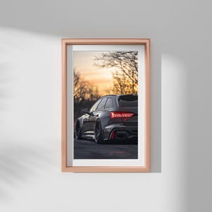 Audi RS6 Sunset Poster – Luxury Car Wall Art (digital Download) - Etsy