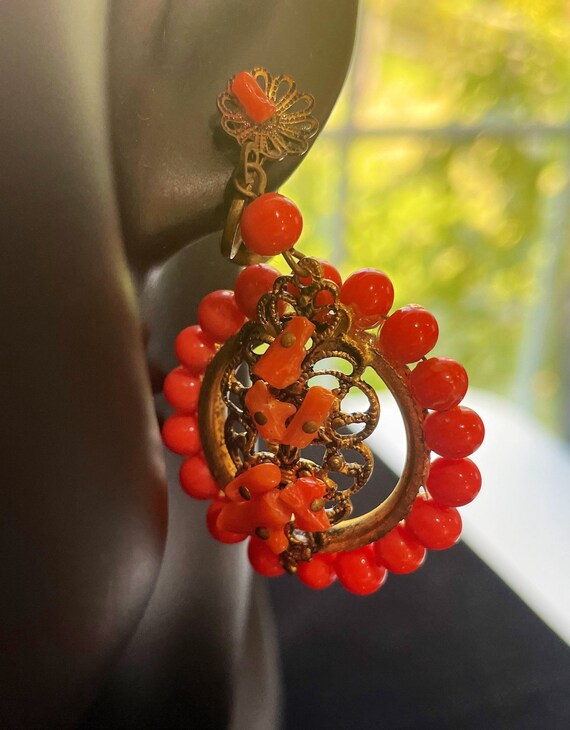 antique victorian carved coral - Gem