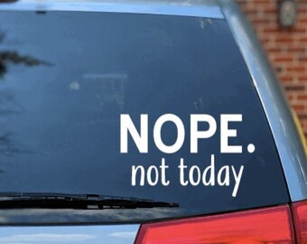 Nope Bumper Sticker - Etsy