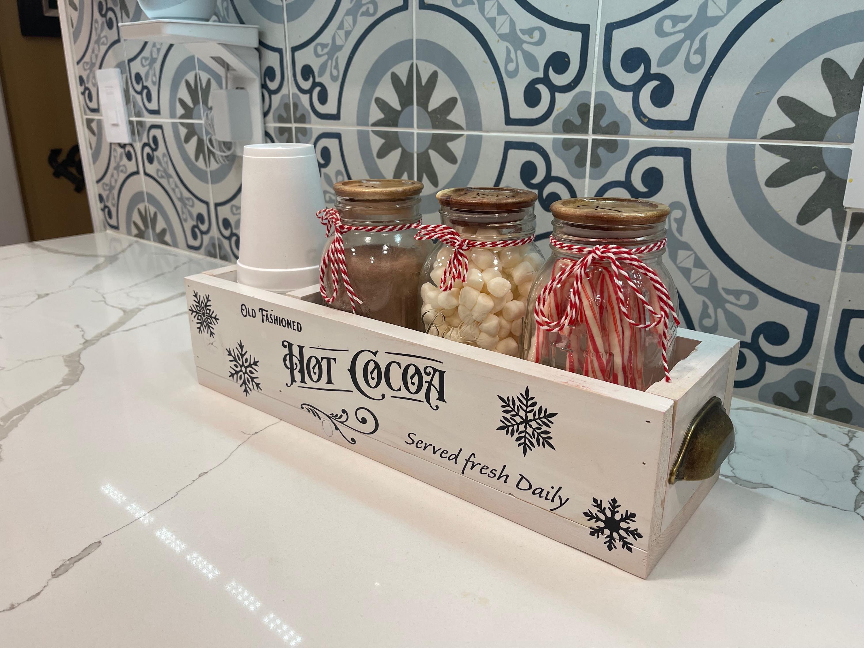Customized Hot Cocoa Bar, Hot Cocoa Station, Hot Cocoa Caddy, Hot ...