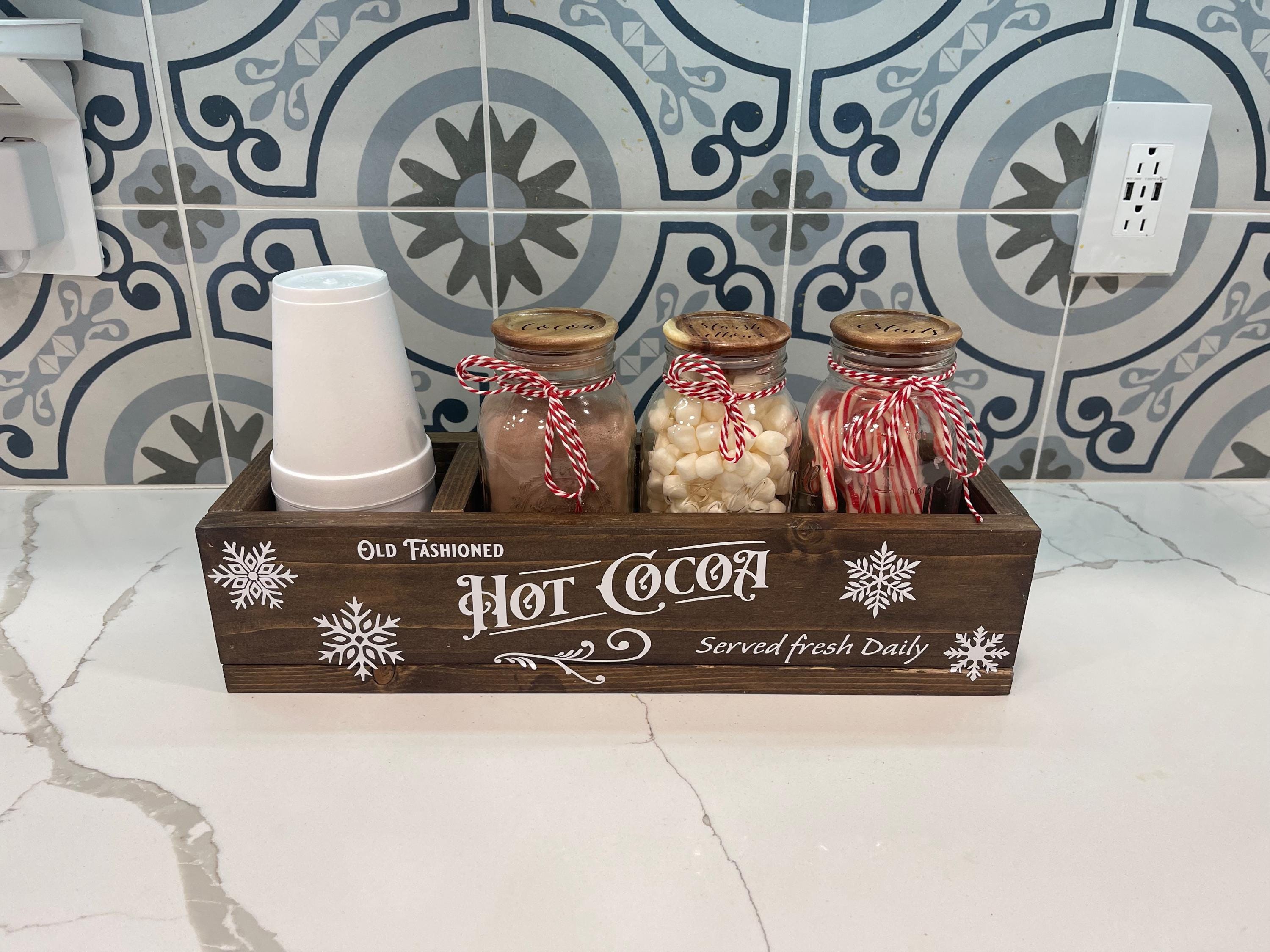 Customized Hot Cocoa Bar, Hot Cocoa Station, Hot Cocoa Caddy, Hot ...