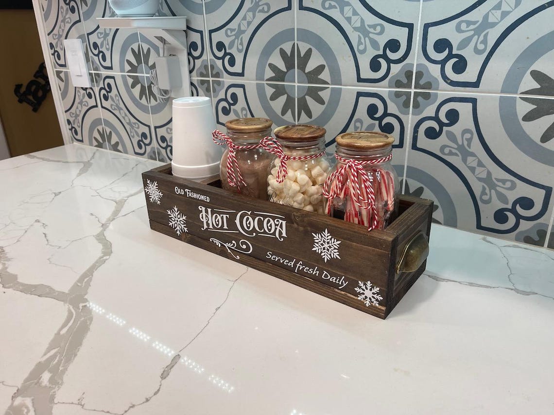 Customized Hot Cocoa Bar, Hot Cocoa Station, Hot Cocoa Box, Hot Chocolate Bar, Hot Cocoa Caddy ...