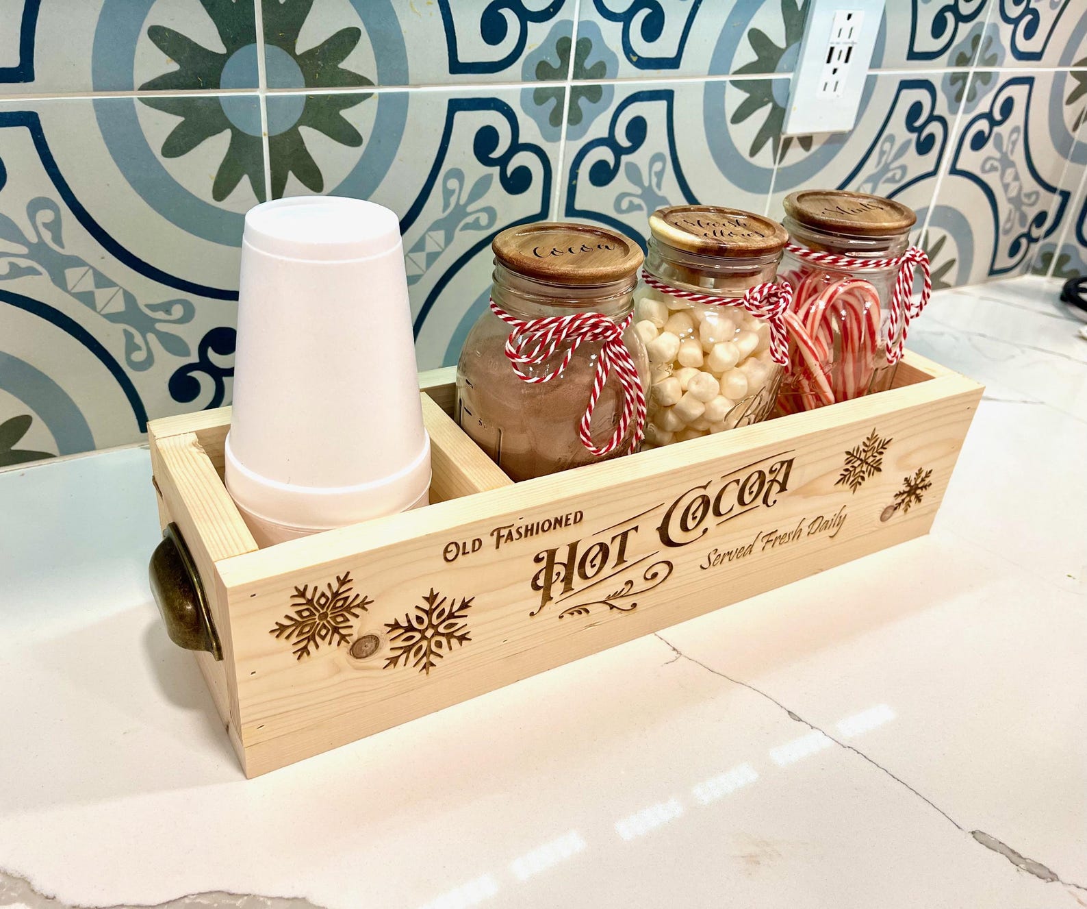 Customized Hot Chocolate Station, Hot Cocoa Station, Hot Cocoa Caddy ...