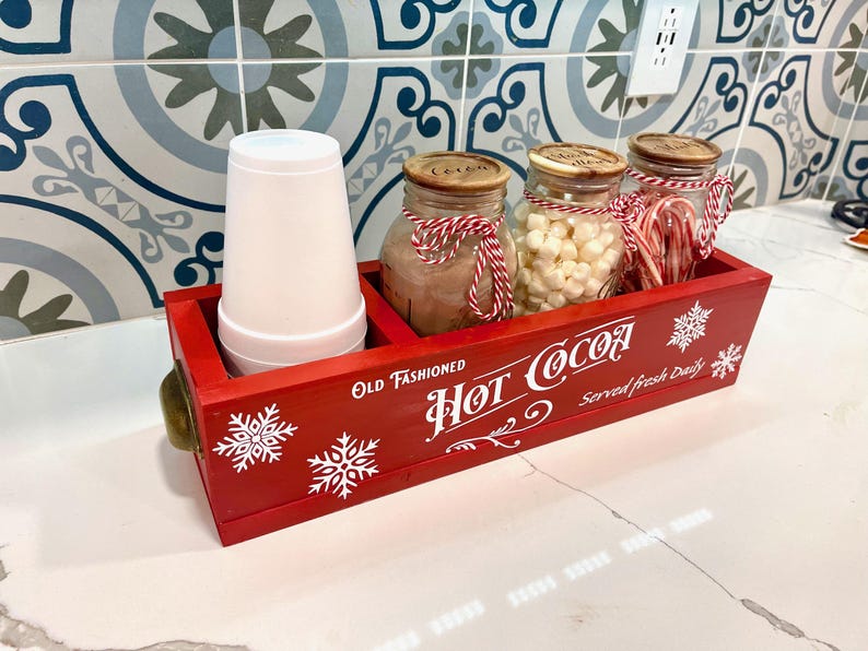 Customized Hot Cocoa Bar, Hot Cocoa Station, Hot Cocoa Caddy, Hot ...