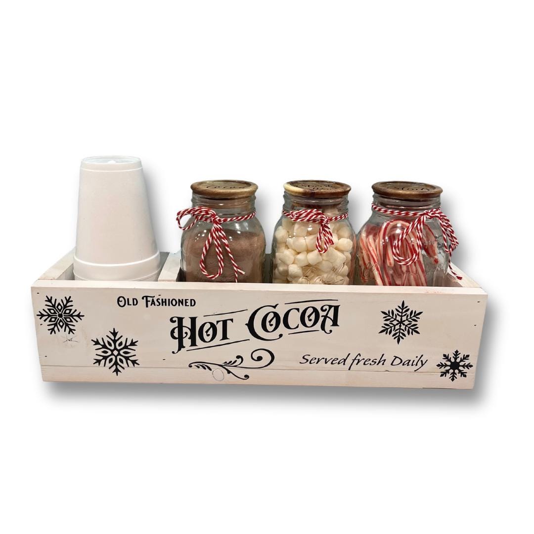 Customized Hot Chocolate Station, Hot Cocoa Station, Hot Cocoa Caddy ...