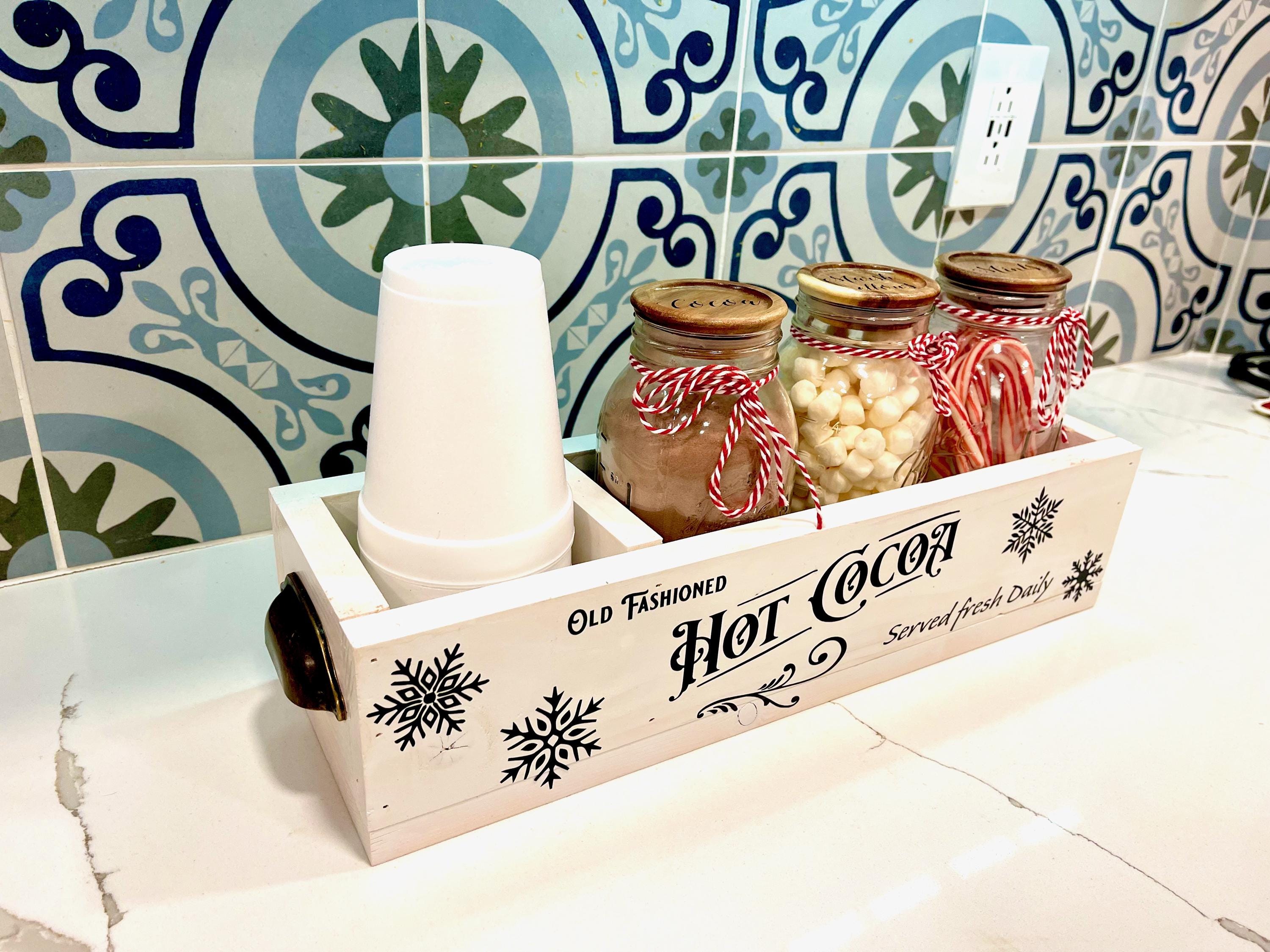 Customized Hot Chocolate Station, Hot Cocoa Station, Hot Cocoa Caddy ...