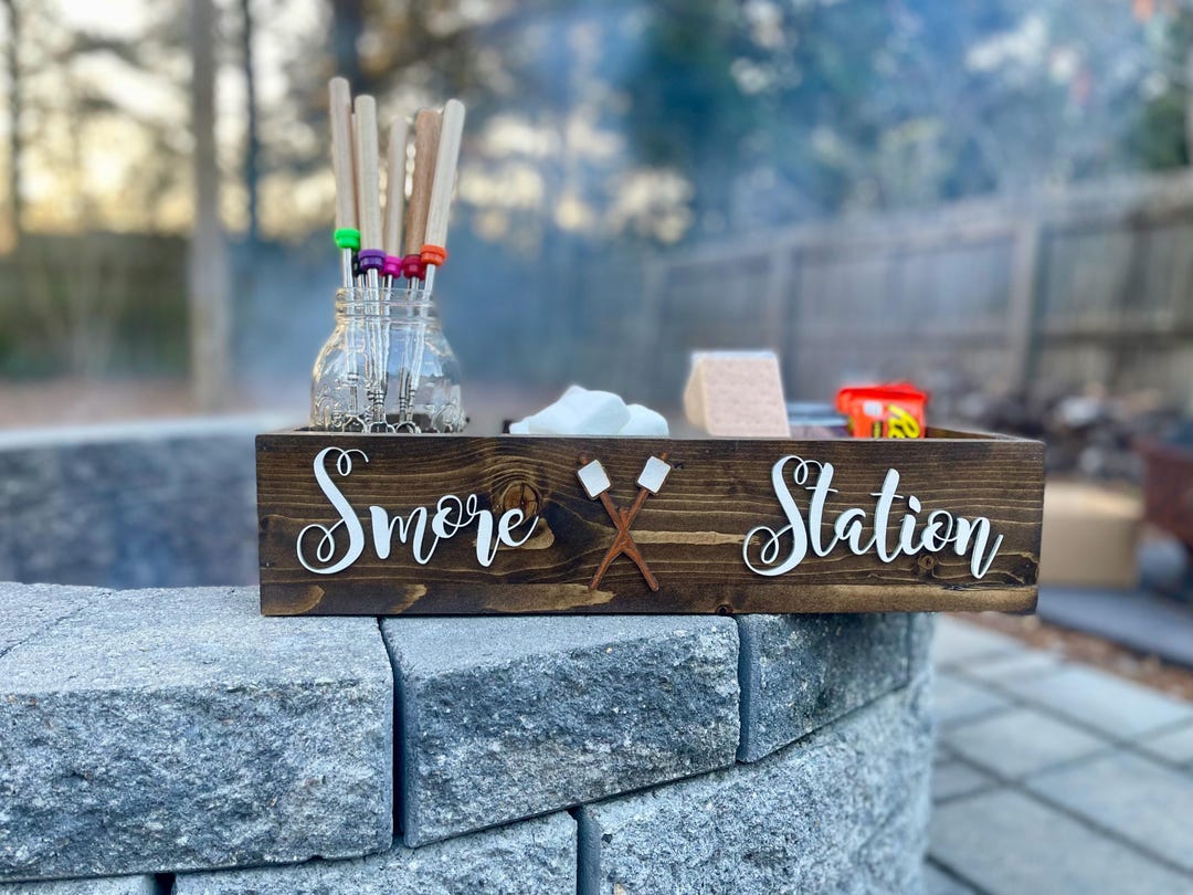 Smores Bar, Wood Smore Station, Smore Caddy, Smores Box, Smores Tray ...