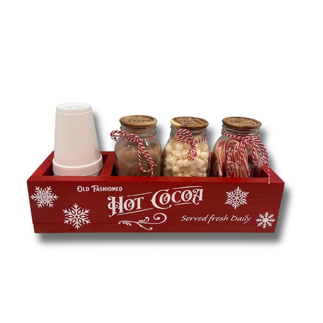 Customized Hot Cocoa Bar, Hot Cocoa Station, Hot Cocoa Caddy, Hot ...
