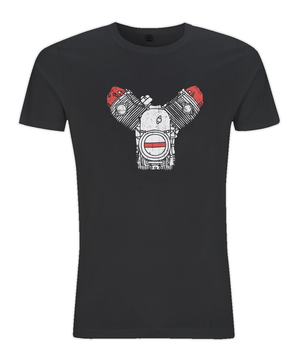 Moto Guzzi Engine T-shirt Moto Guzzi Biker Engine Tee - Etsy