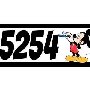 Disney Mickey Mouse With Pencil Address Sign - Etsy