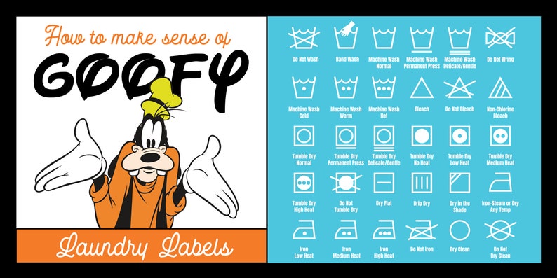 Disney-inspired Goofy Laundry Label Sign - Etsy