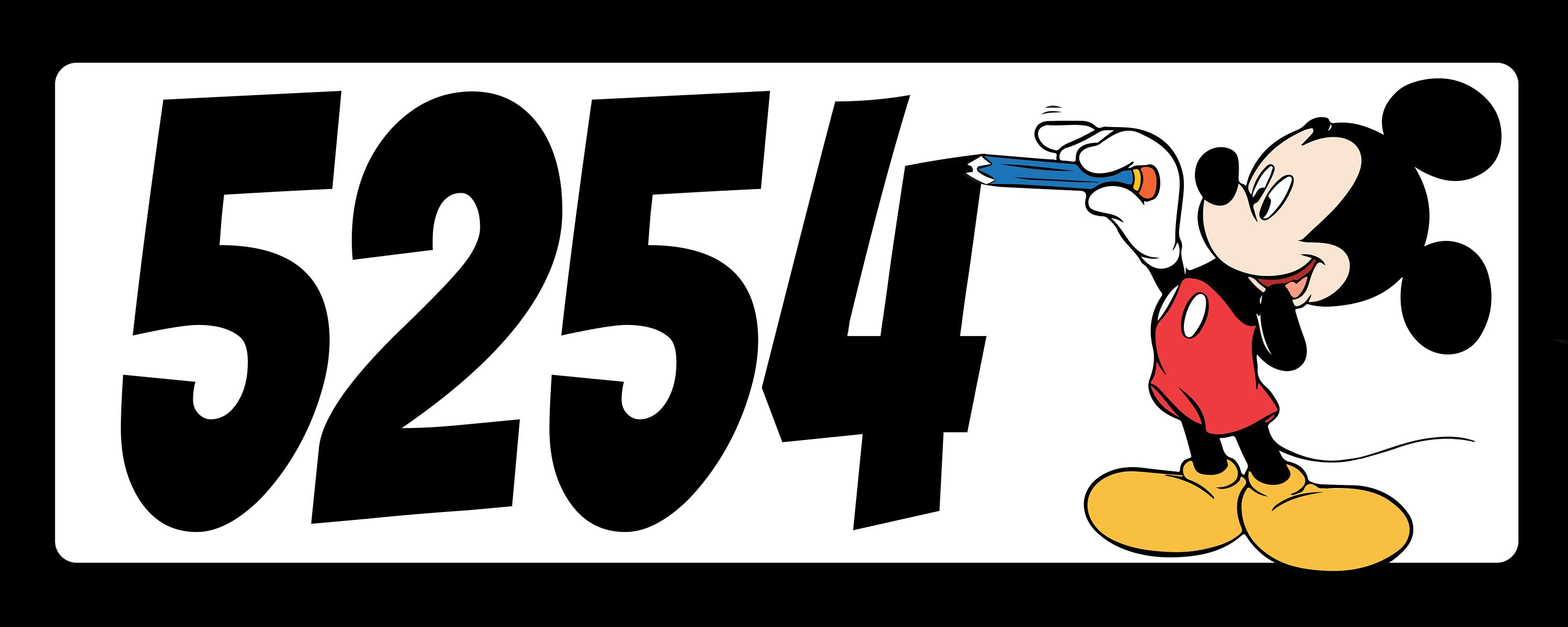Disney Mickey Mouse With Pencil Address Sign - Etsy