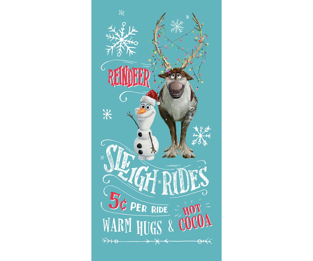 Disney Reindeer Sleigh Rides Sign - Etsy