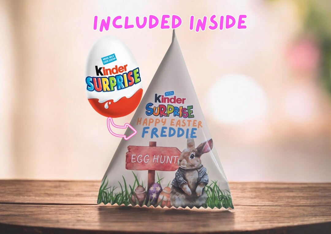 Personalised Easter Pyramid | Kinder Egg | Crisp Packet, Chip Bags ...