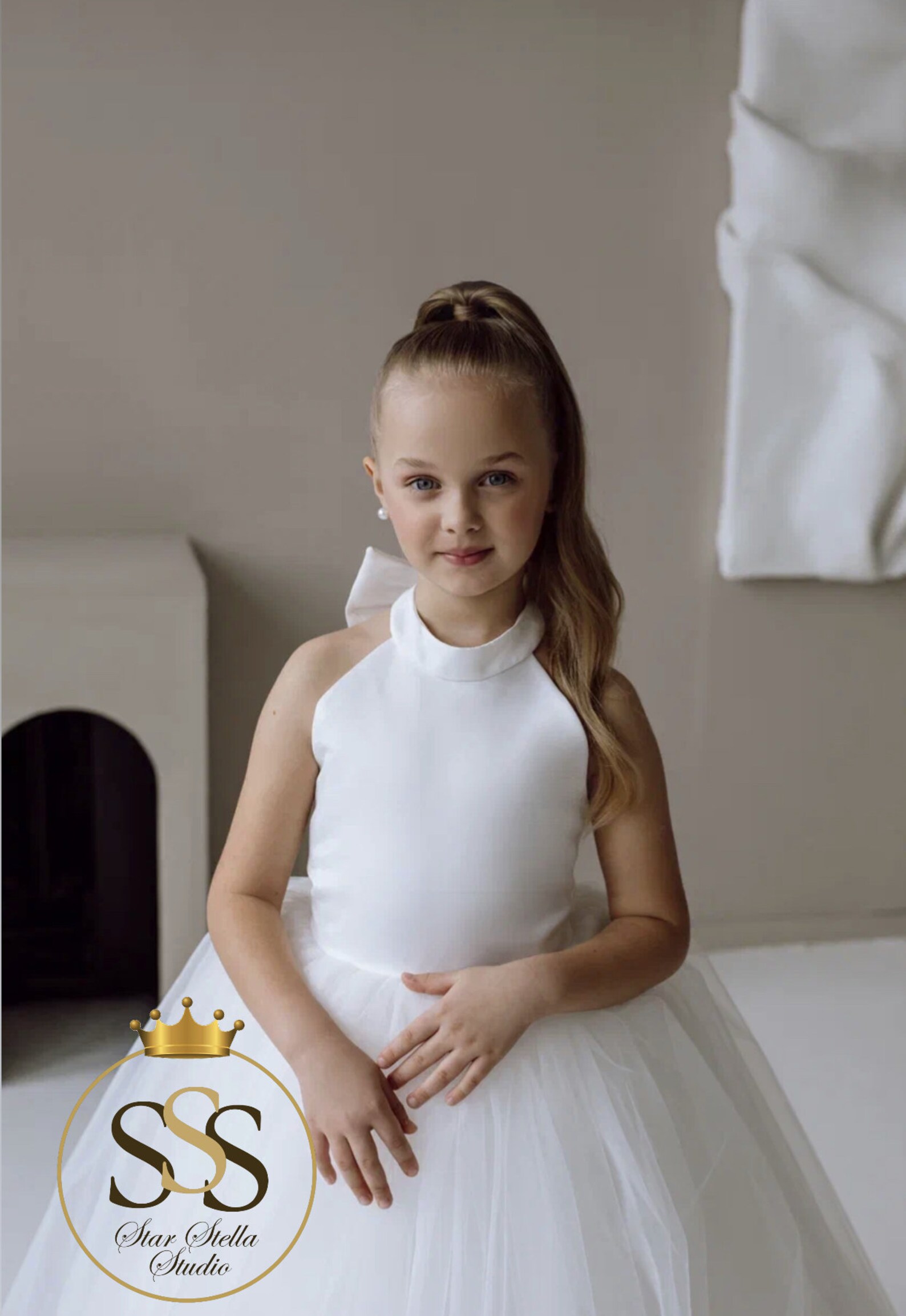 Ivory Girl Dress, Ivory Girl Dress Tulle, Tutu Flower Girl Dress ...