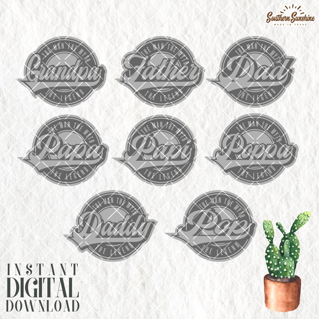 8 Fathers Day Patch SVG | Patch SVG | Fathers Day SVG | Father's Day ...