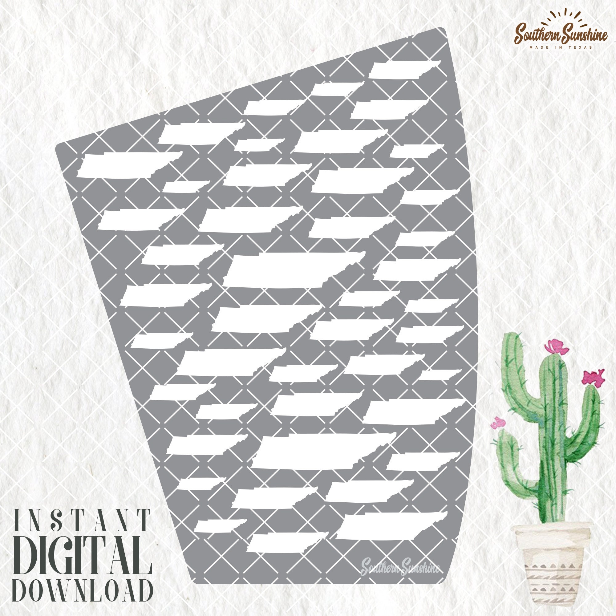 Digital File SVG Tennessee Pattern Shirt Bleach Sleeve Stencil - Etsy