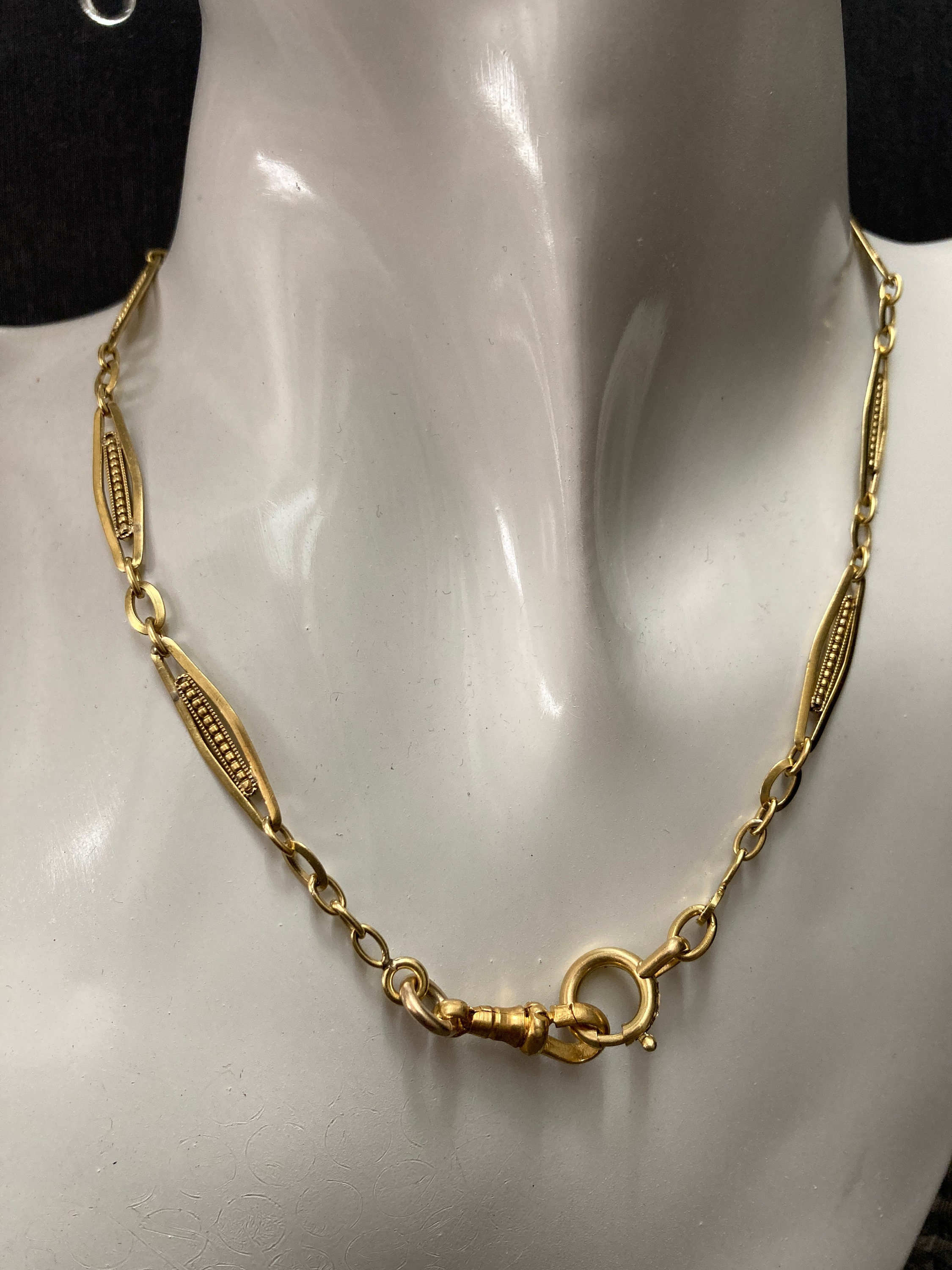 Antique/vintage Art-deco Rolled Gold Watch Chain 35 Cm - Etsy