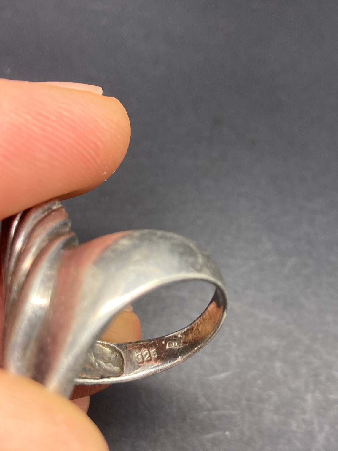 Vintage Sterling Silver Ring From Modernist Era Universal Size - Etsy