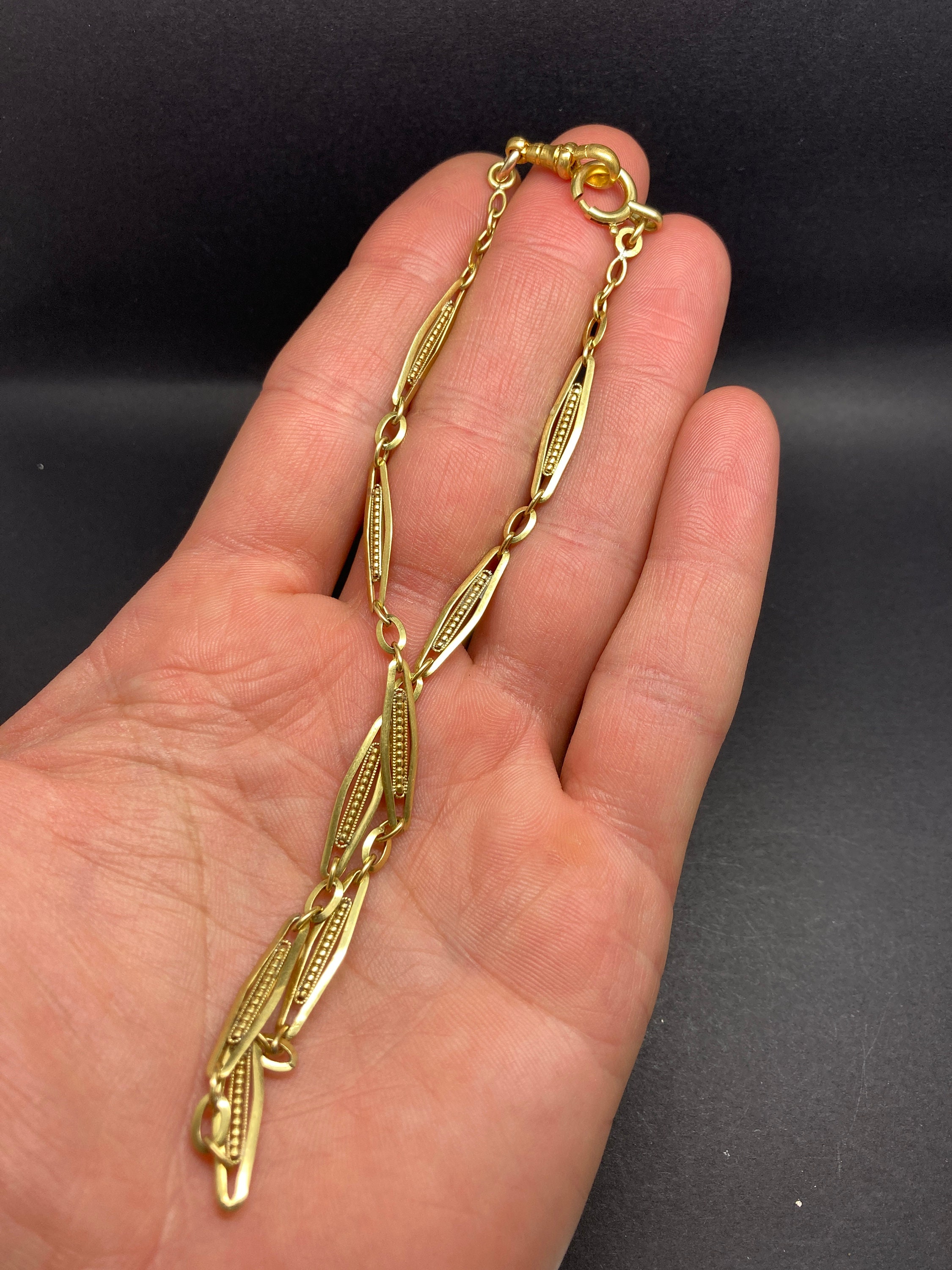 Antique/vintage Art-deco Rolled Gold Watch Chain 35 Cm - Etsy