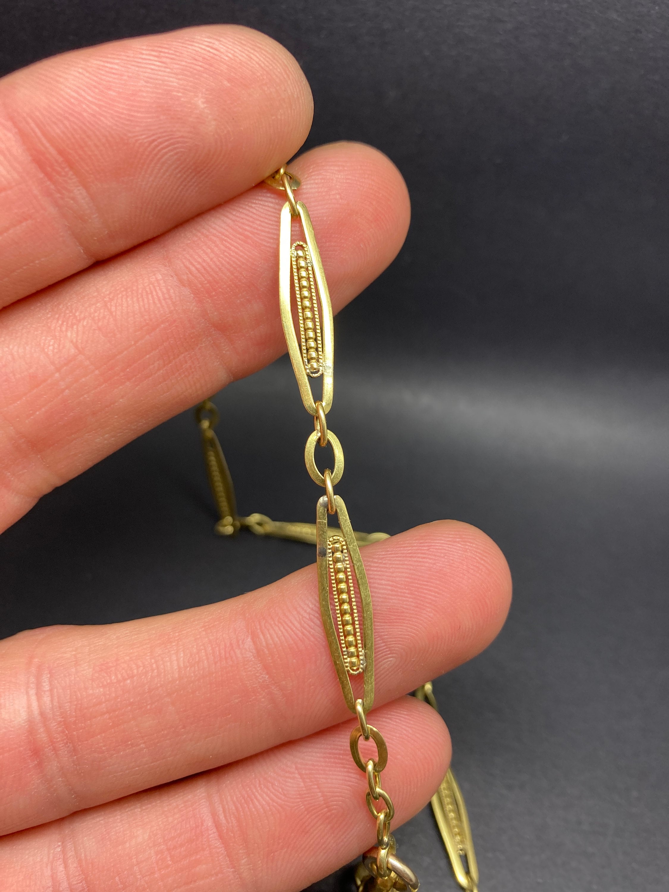 Antique/vintage Art-deco Rolled Gold Watch Chain 35 Cm - Etsy