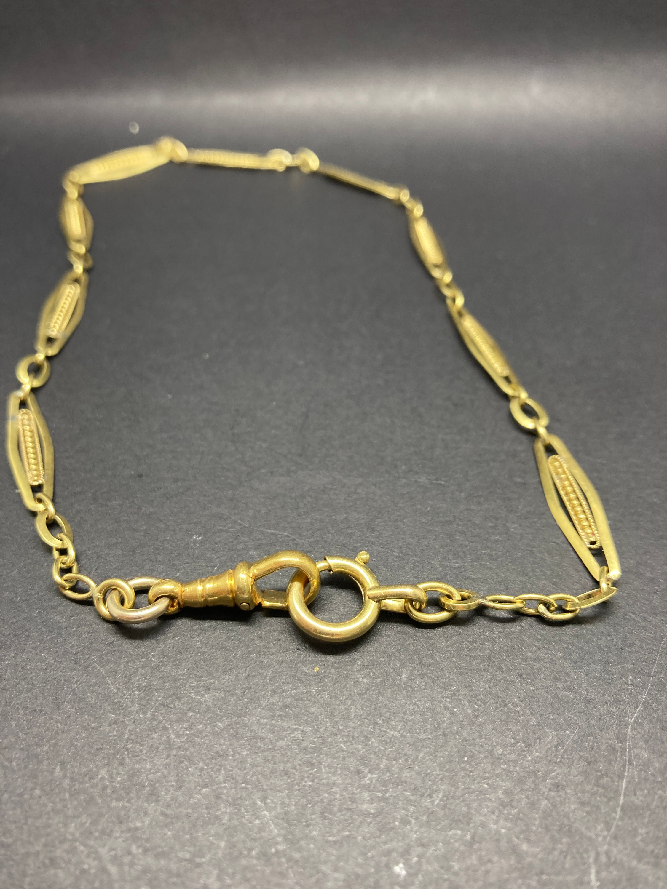 Antique/vintage Art-deco Rolled Gold Watch Chain 35 Cm - Etsy