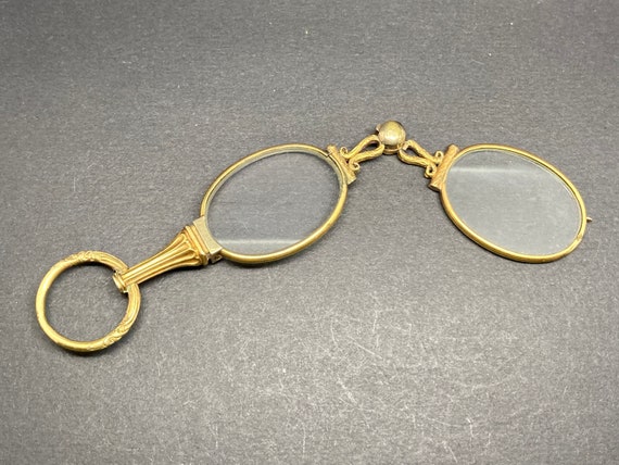 Antique Victorian Rolled Gold Spectacle/Pendant - Gem