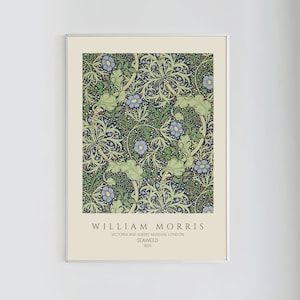 William Morris Seaweed Art Print - Etsy