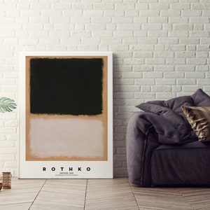 Mark Rothko, Untitled, 1968 | Black Beige Wall Art, Color Field ...