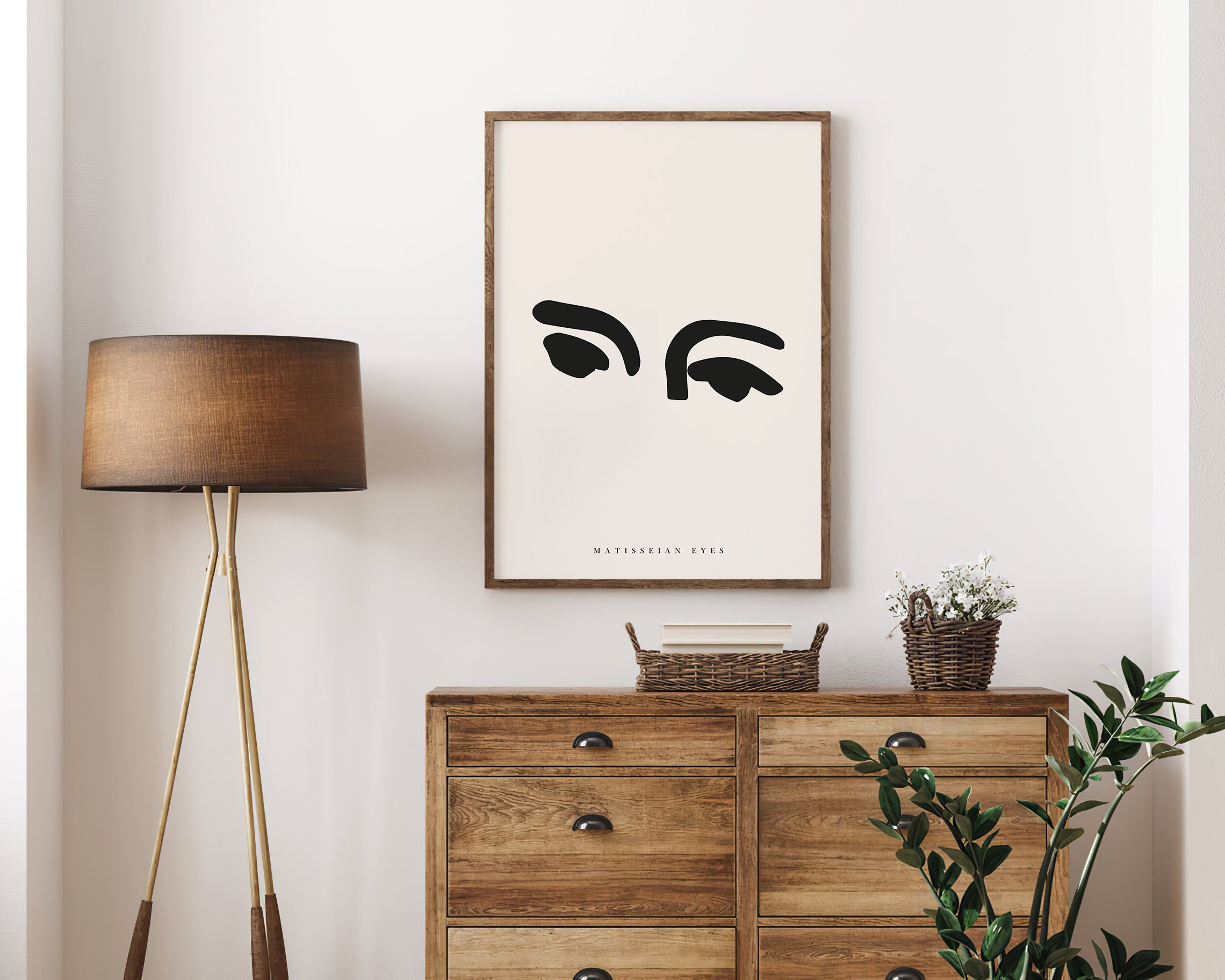Matisseian Eyes, No:1 | Exhibition Poster, Neutral, Minimal Art ...