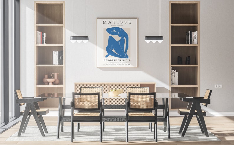 Matisse Blue Woman Poster, Matisse Cutout Print, Exhibition Poster ...