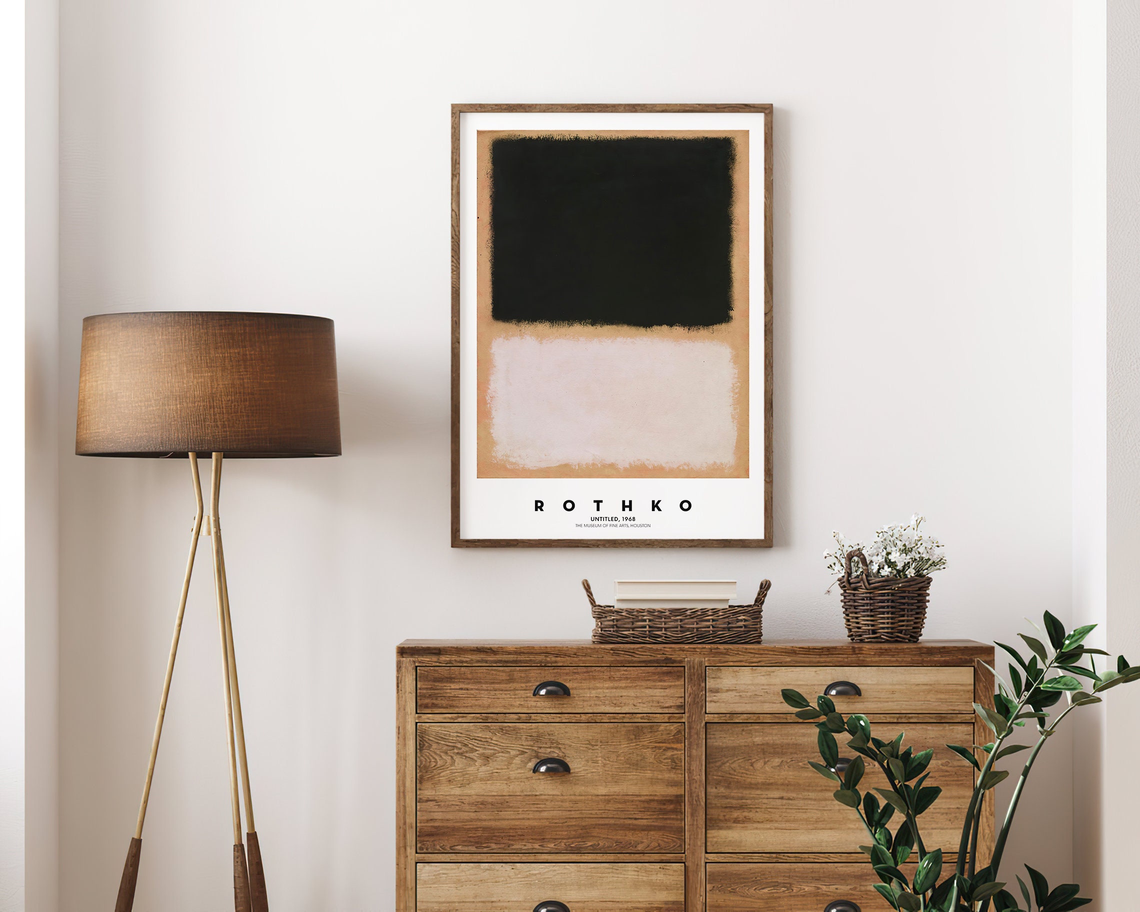 Mark Rothko, Untitled, 1968 | Black Beige Wall Art, Color Field ...