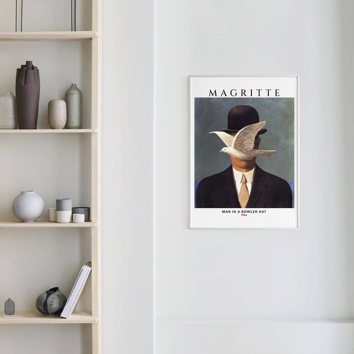 René Magritte, Man in a Bowler Hat, 1964 | Gallery Print, Surrealist ...