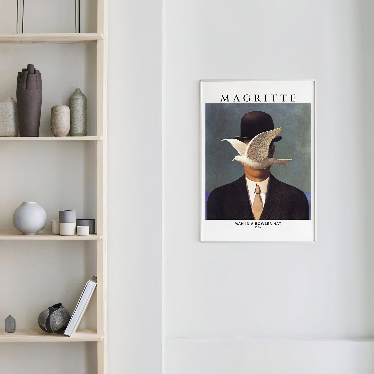 René Magritte, Man in a Bowler Hat, 1964 | Gallery Print, Surrealist ...