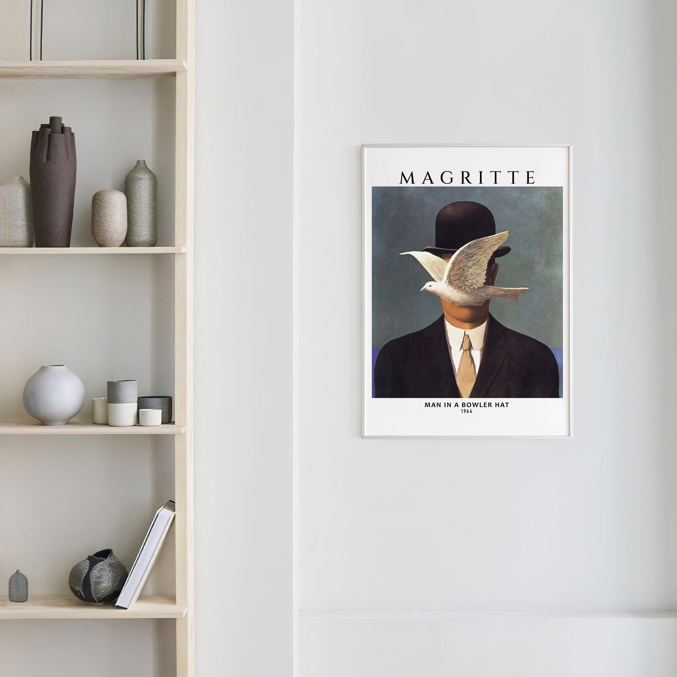René Magritte, Man in a Bowler Hat, 1964 | Gallery Print, Surrealist ...