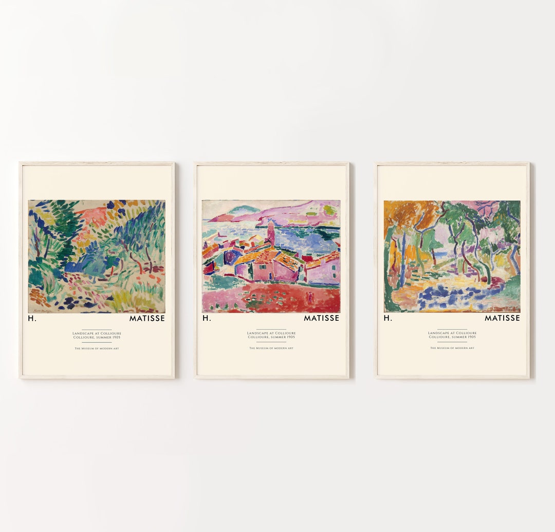 Henri Matisse Bundle, Landscape at Collioure | Set of 3, Moma ...
