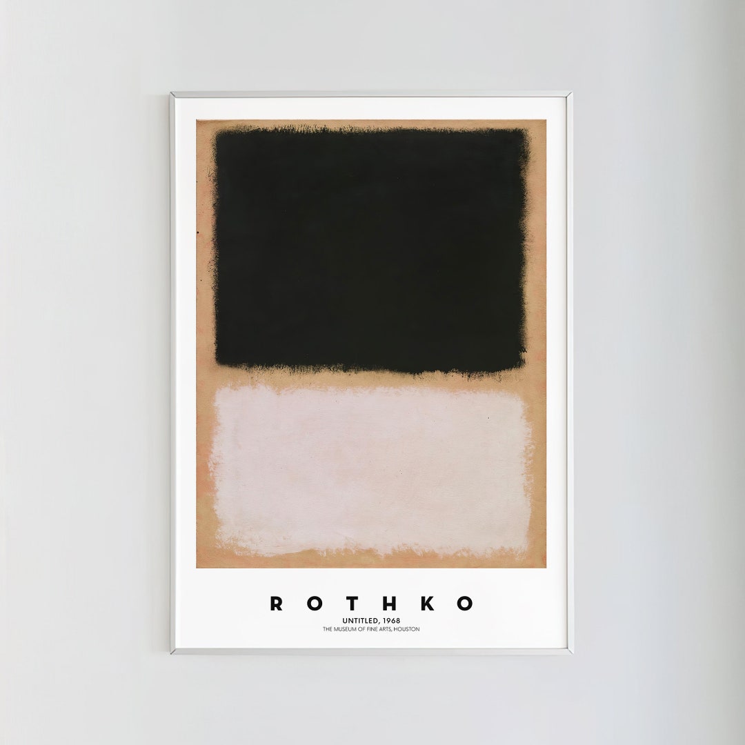Mark Rothko, Untitled, 1968 | Black Beige Wall Art, Color Field ...