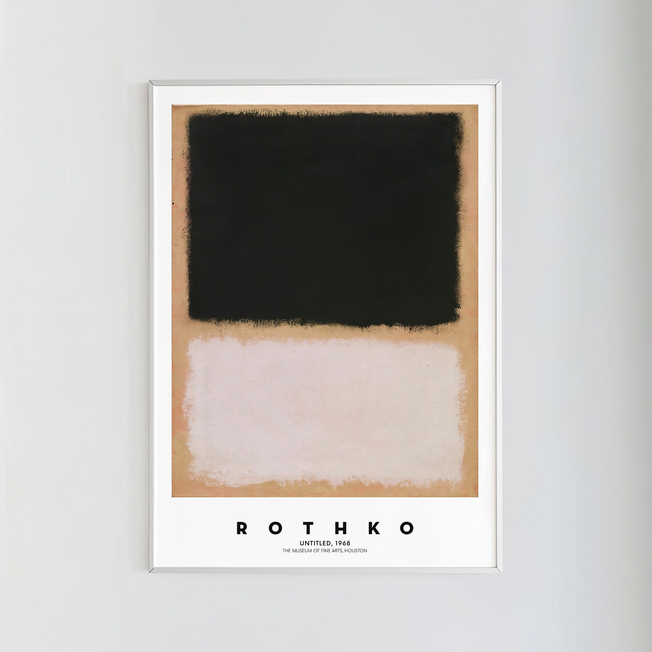 Mark Rothko, Untitled, 1968 | Black Beige Wall Art, Color Field ...