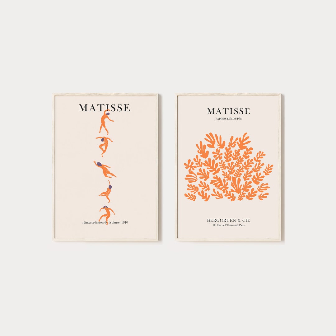 Henri Matisse Bundle, Dance & Leaves Posters | Set of Two Prints, Boho ...