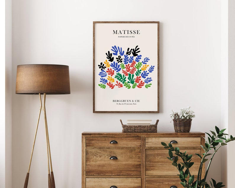Henri Matisse, Leaves Cutouts | Baltic Colors, Abstract Wall Art ...