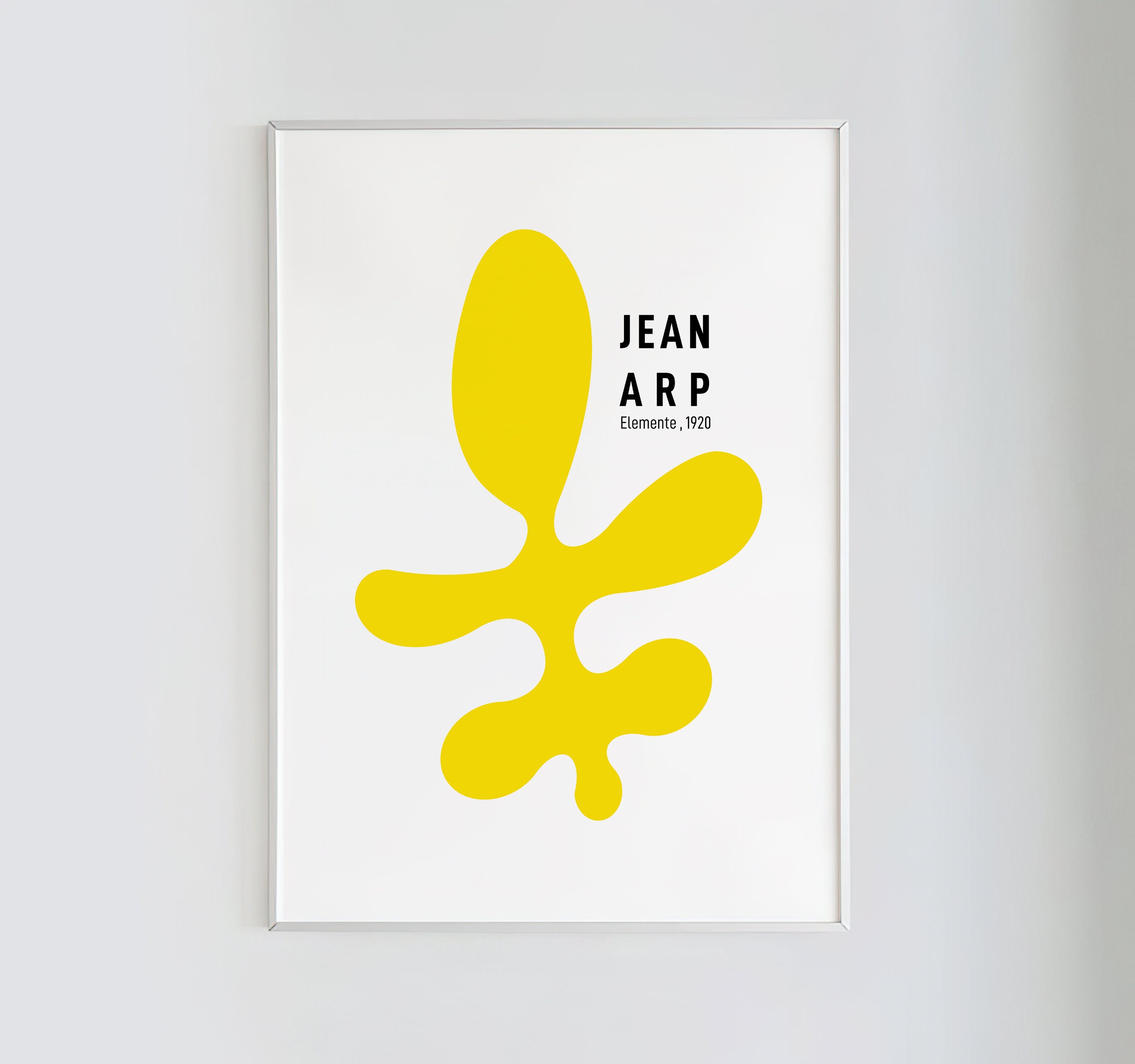 Jean Hans Arp, the Navel Bottle, Dadaist, Minimalist Affiche ...