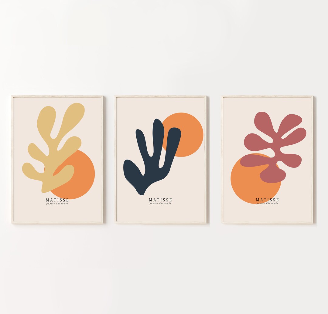 Henri Matisse Bundle, Cutout Set | Set of 3, Abstract Home Decor ...