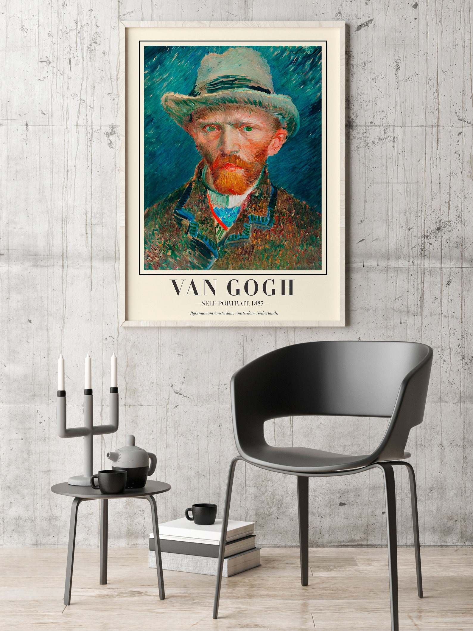 Van Gogh Self Portrait Exhibition Poster Vincent Van Gogh - Etsy