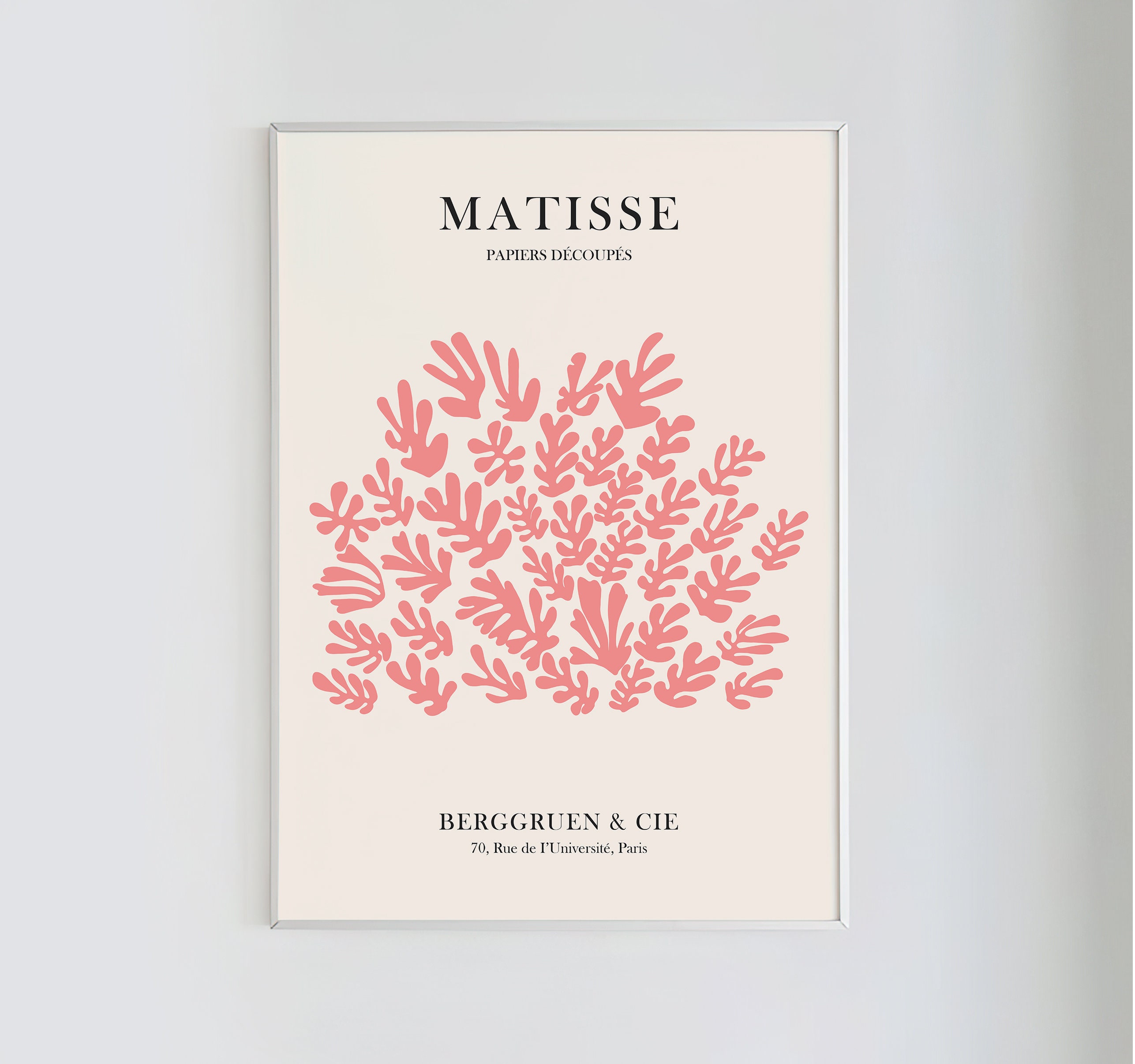 Henri Matisse, Leaves Cutouts Apricot Beige, Abstract Wall Art, Instant ...