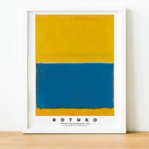 Mark Rothko, Untitled (yellow and Blue), 1954 | Color Field Painting ...