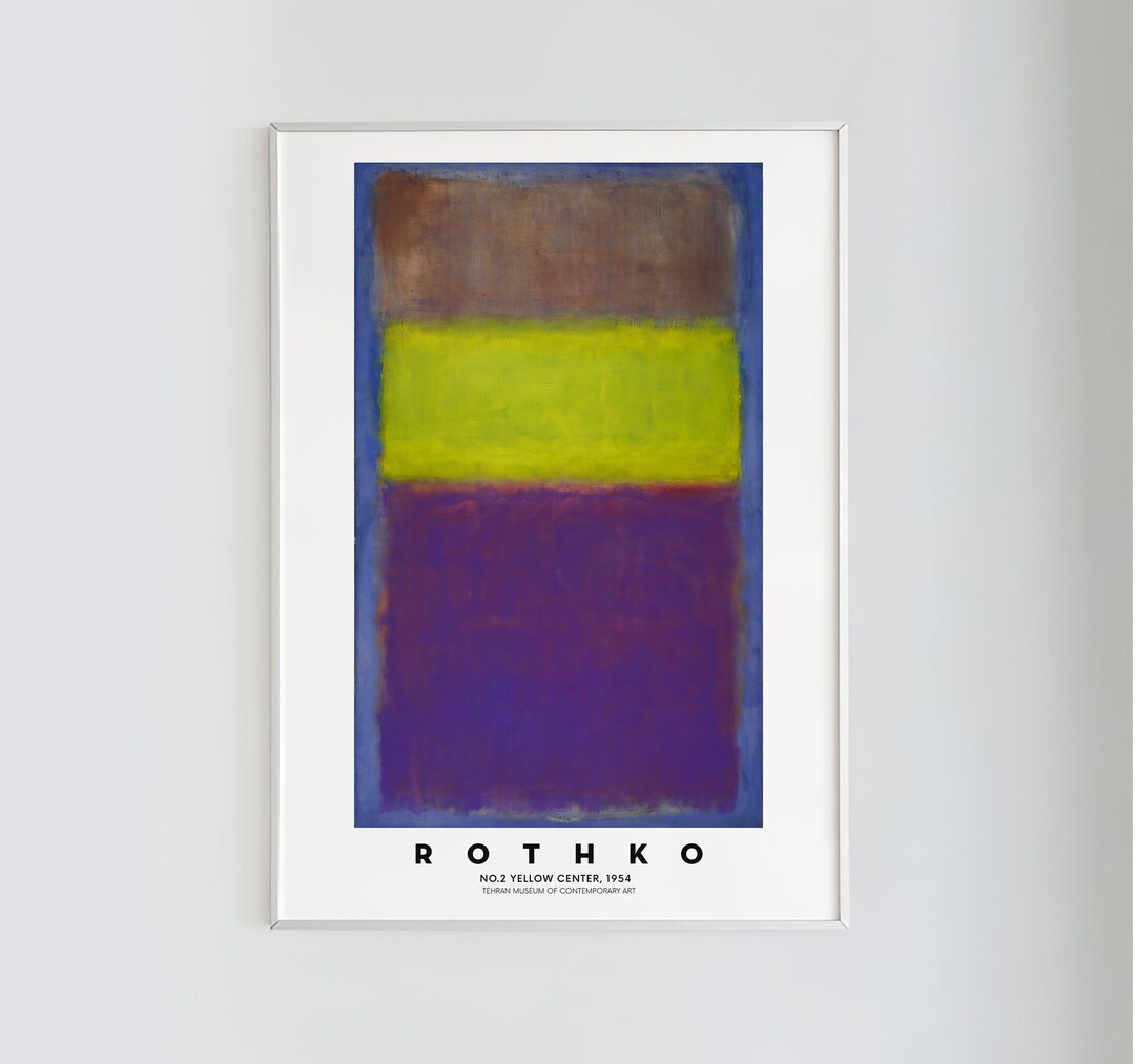 Mark Rothko No.2 Yellow Center Print: Abstract Color Field Art (digital ...